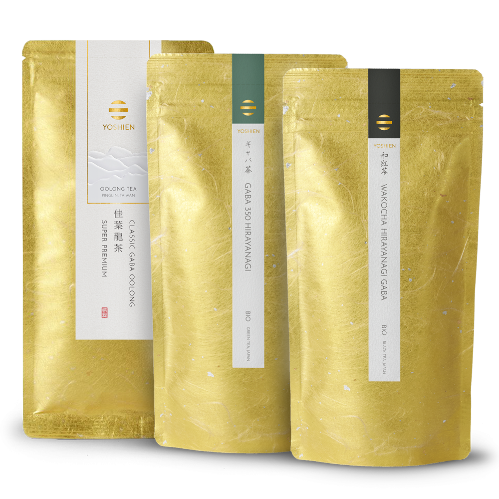 GABA Tea Tasting Set: Sencha, Oolong & Wakocha