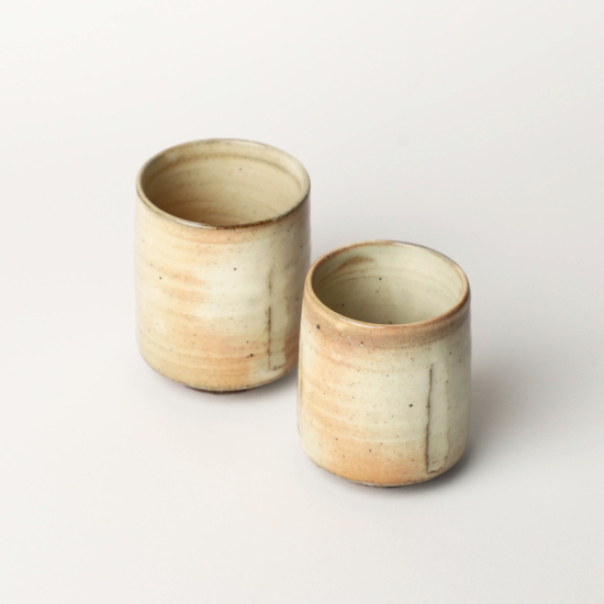 Japanese Teacup Pair, Kyoto Yanagi Hon-Kohiki